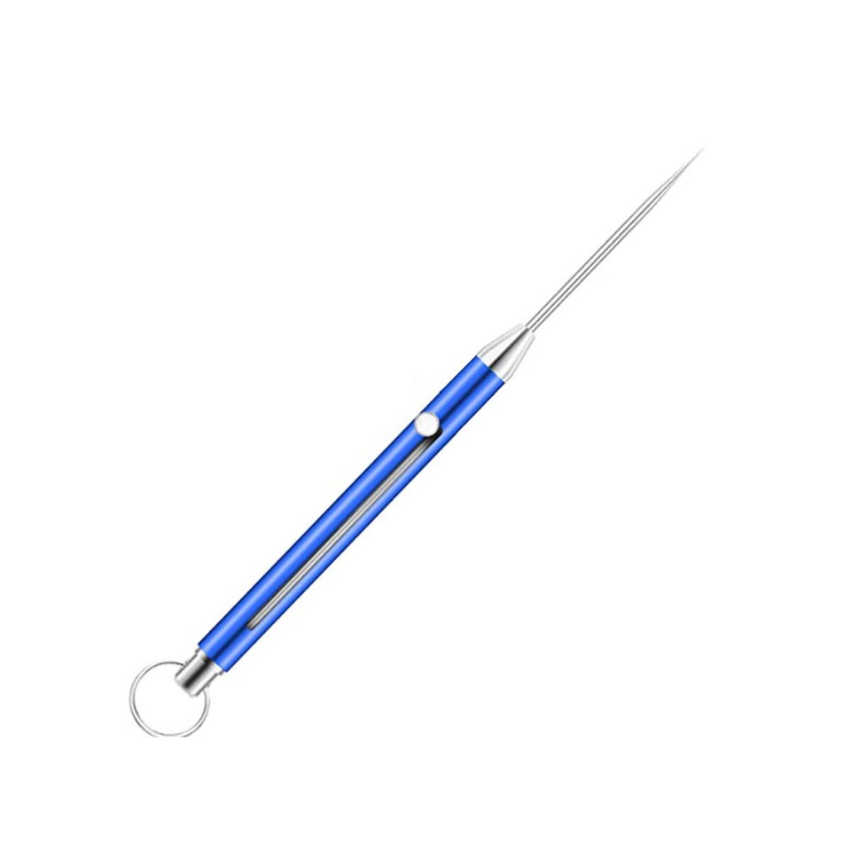 1/3x Retractable Titanium Toothpick Reusable Portable Keychain Metal ...