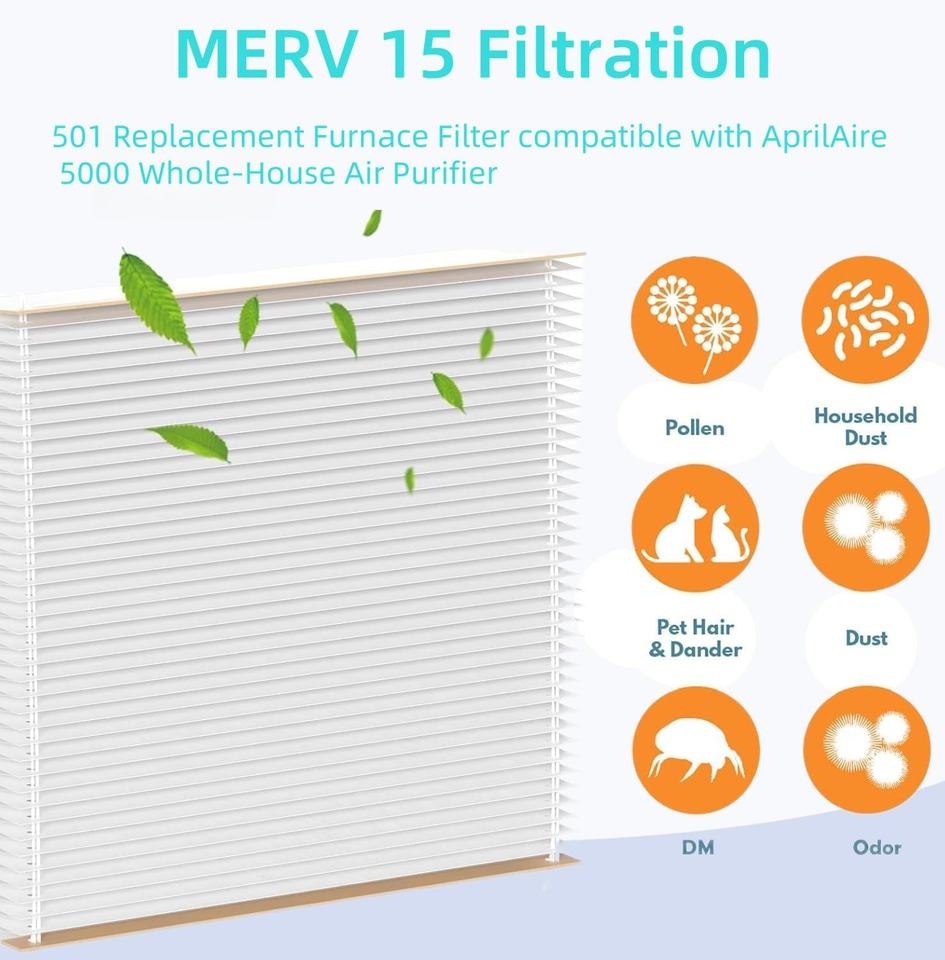MERV 15 Filters for Aprilaire 5000 Air Purifier - 4 Pack, 16x25x6 | eBay
