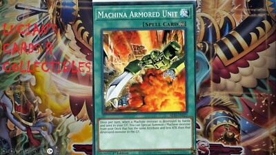 A467 YUGIOH SPELL CARD MACHINA ARMORED UNIT SR10-EN025 | eBay