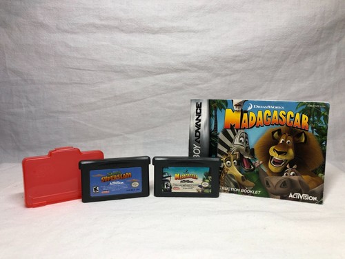 Nintendo Game Boy Advance - Dreamworks Games Lot (Madagascar, Shrek ...