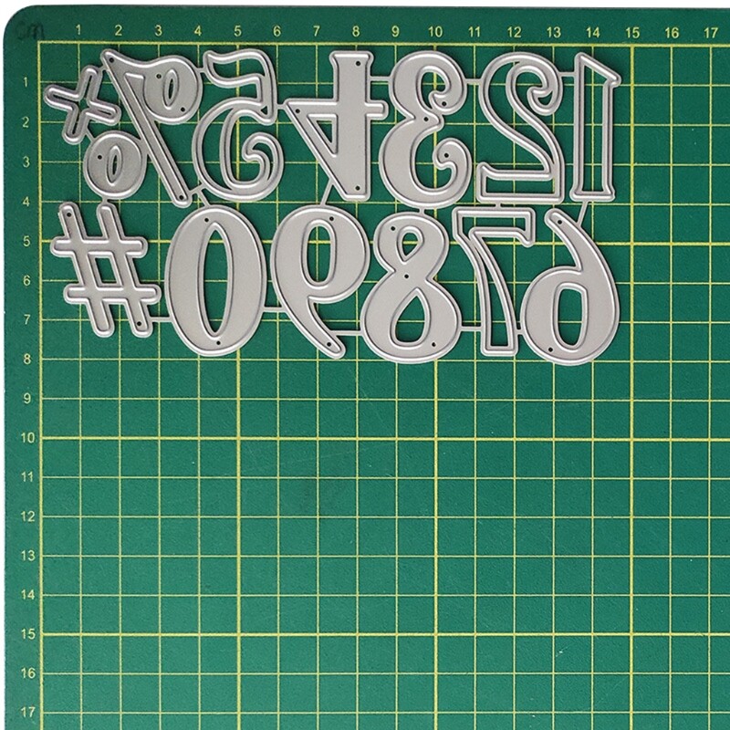 Numbers Metal Cutting Dies Stencil Scrapbook Album Paper Card Template ...