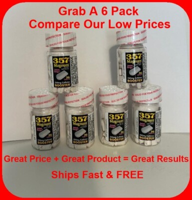 357 Super Magnum Energy Stimulant 200mg Caffeine 6 Bottles 36ct Tabs ...