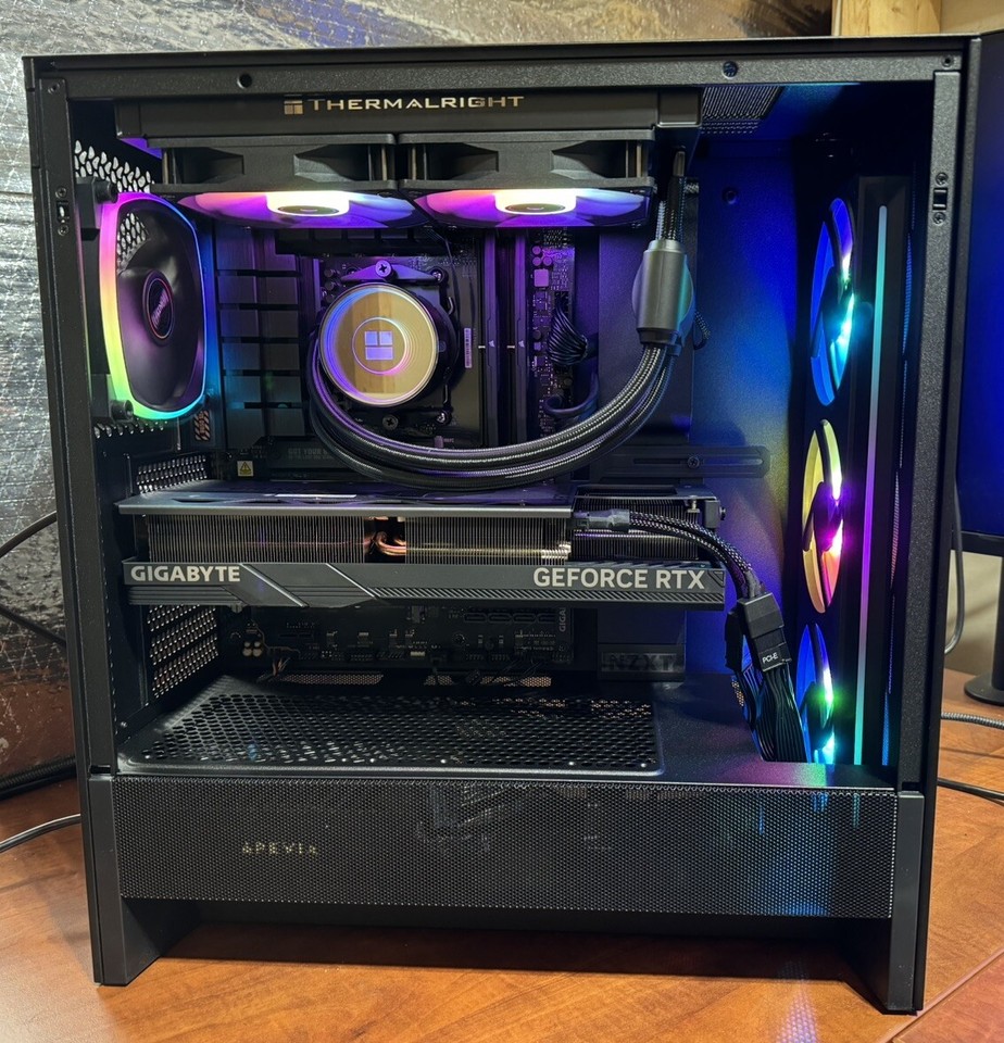 Gold Gaming PC - AMD Ryzen 9800X3D, RTX 4080 Super, 32GB RAM, 2TB SSD ...