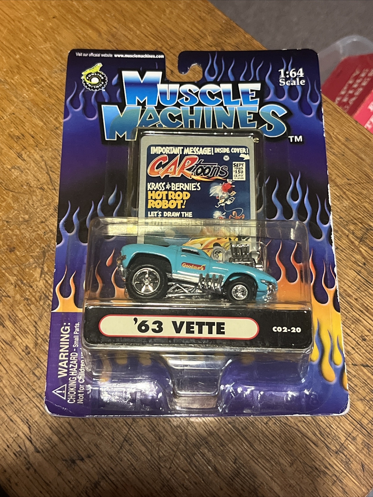 Muscle Machines ’63 Corvette C02-20 CARtoons Bellaire Blue | eBay