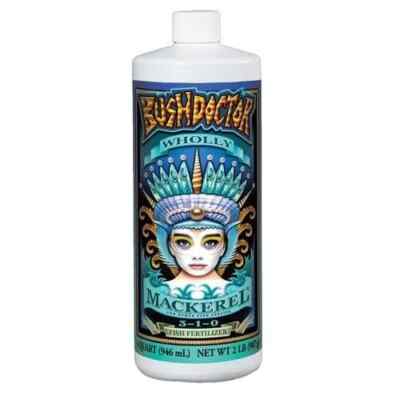 Foxfarm Bush Doctor Wholly Mackerel Liquid Nutrient Fish Fertilizer, 1 ...