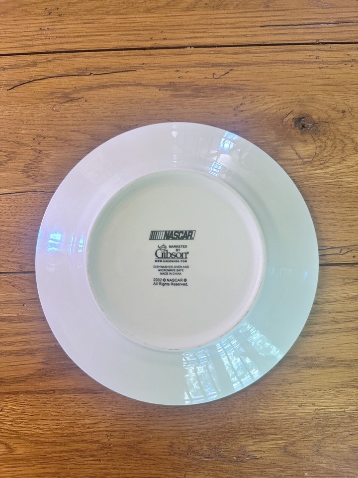 2002 Gibson NASCAR 9" Ceramic Plate/Checker Board Edge | eBay