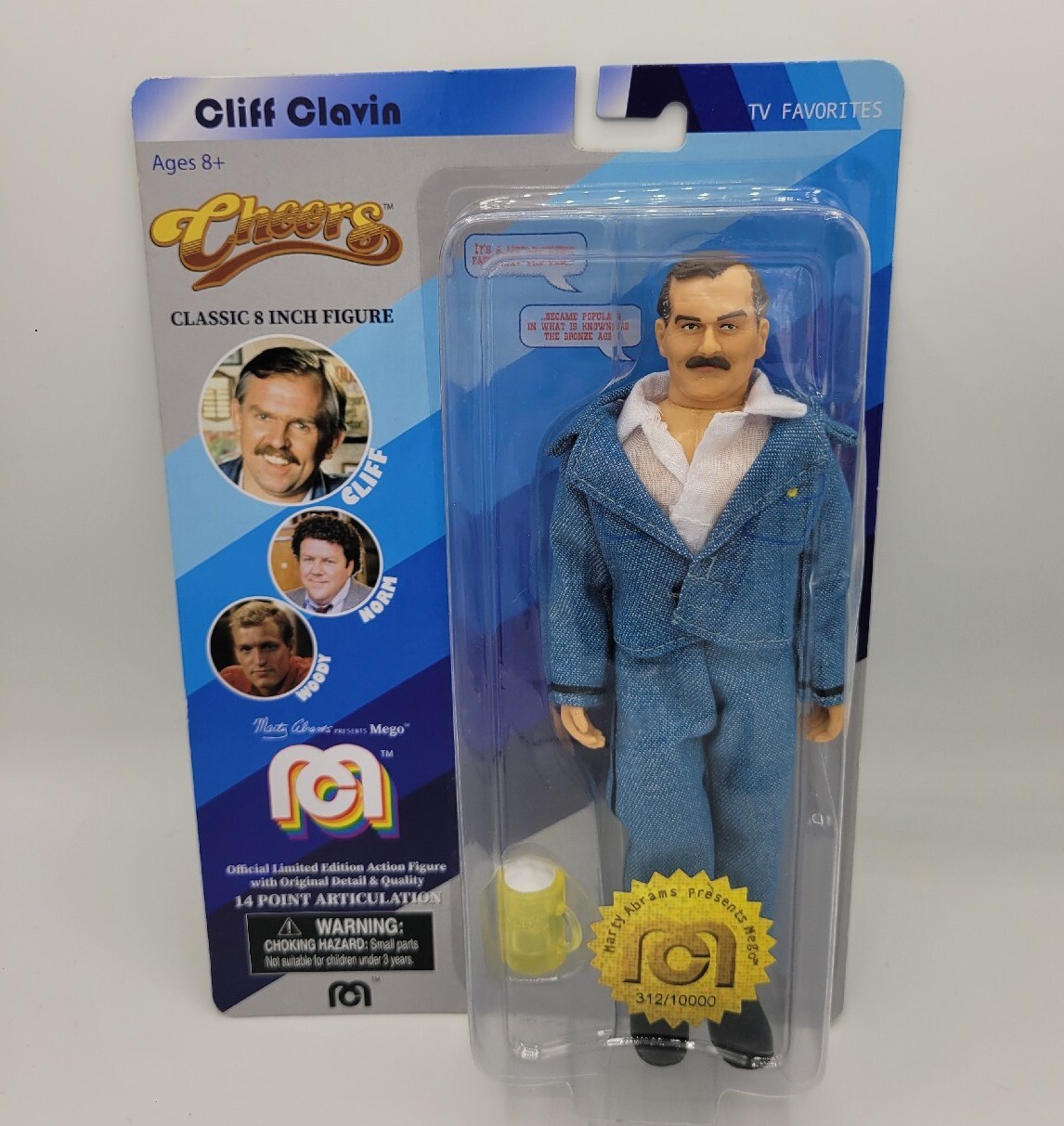 Mego Cliff Clavin Marty Abrams Presents Classic 8" Figure 312/10,000 ...