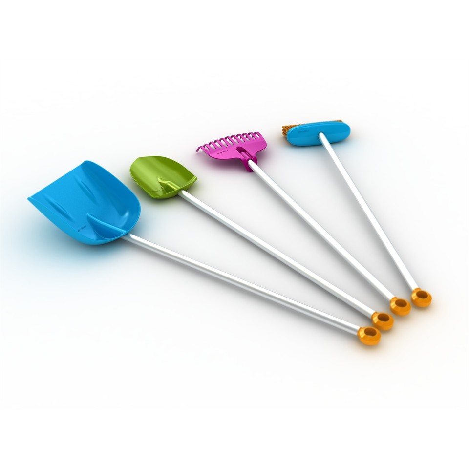 Fiskars KIDS SPADE 1010mm Fit Small Hand, Sturdy Anodized Aluminium, CE ...