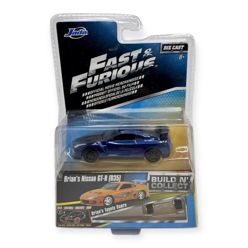 JADA TOYS Fast & Furious Brian's Nissan GT-R (R35) Blue Build N ...