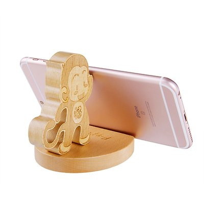 Natural Wooden Creative Cute cell Phone Stand/ Holder For Phone Tablet ...