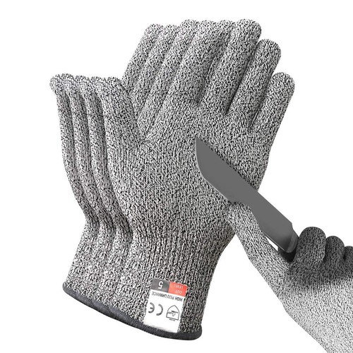 Cut Resistant Gloves 2 Pairs Food Grade Safety Cutting Gloves Level 5 ...