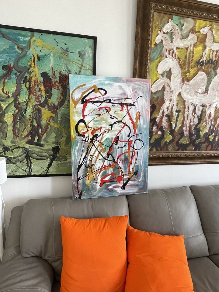 HILDA EPNER 1929 - 2023 - SUPERB ABSTRACT - LISTED ARTIST 24”x36” | eBay