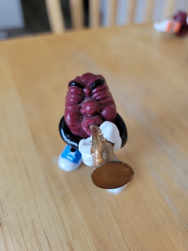 Vintage 1988 2" California Raisins Toy Figure Playing Trumpet Guy PVC ...