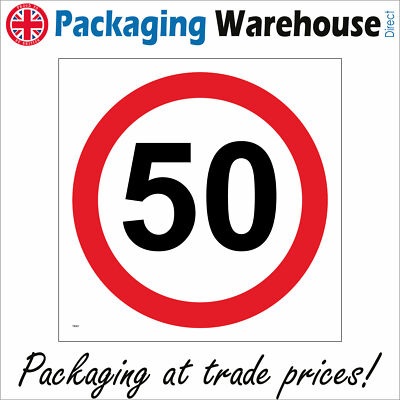 TR007 50 MILES PER HOUR SIGN ROAD SAFETY RESTRICTIONS DRIVERS VEHICLES ...