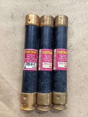 Fusetron FRS-R-3 FUSE 600VAC - LOT OF 3#642I101 | eBay