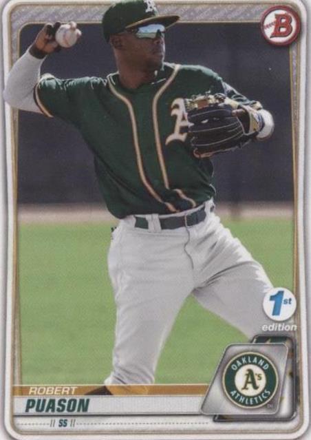 2020 Bowman Draft 1st Edition - Robert Puason #BD-155 (RC) for sale ...