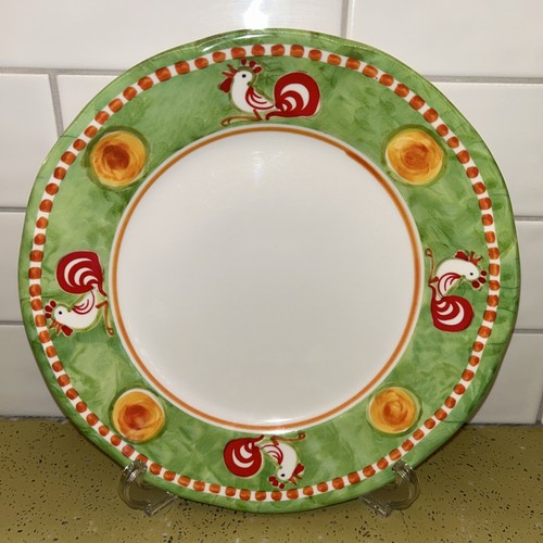 VIETRI Italy Campagna Gallina Dinner Plate Melamine BPA FREE Chicken ...