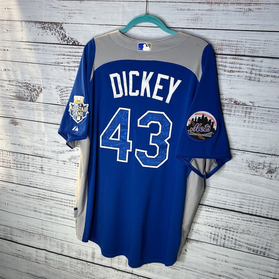 Majestic Authentic RA Dickey #43 2012 All-Star Game Cool Base MLB ...