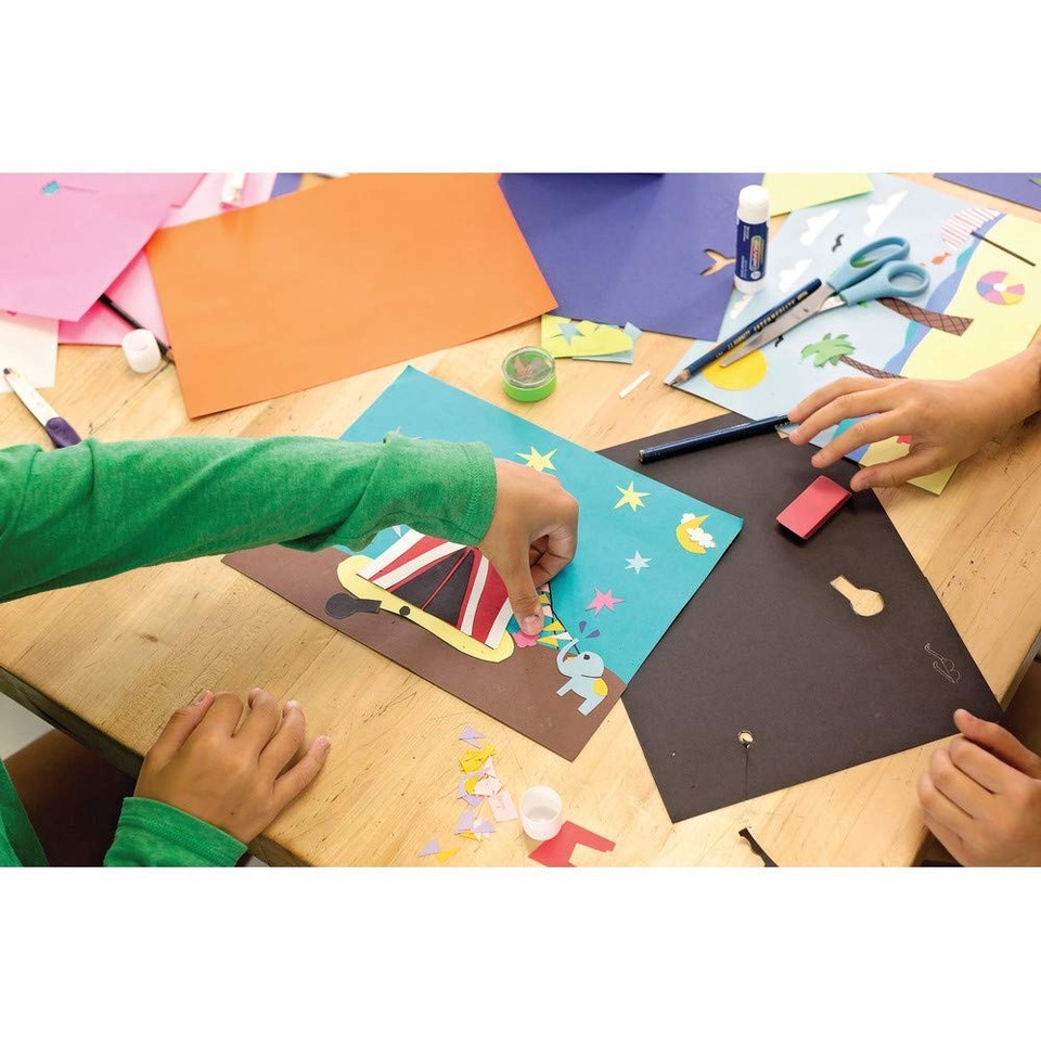 Pacon Heavyweight Construction Paper, Black, 9" x 12", 50 Sheets ...