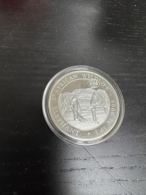 Rare! 2019 Somali Elephant ANA Chicago Privy 1 Oz .9999 Silver Coin In ...
