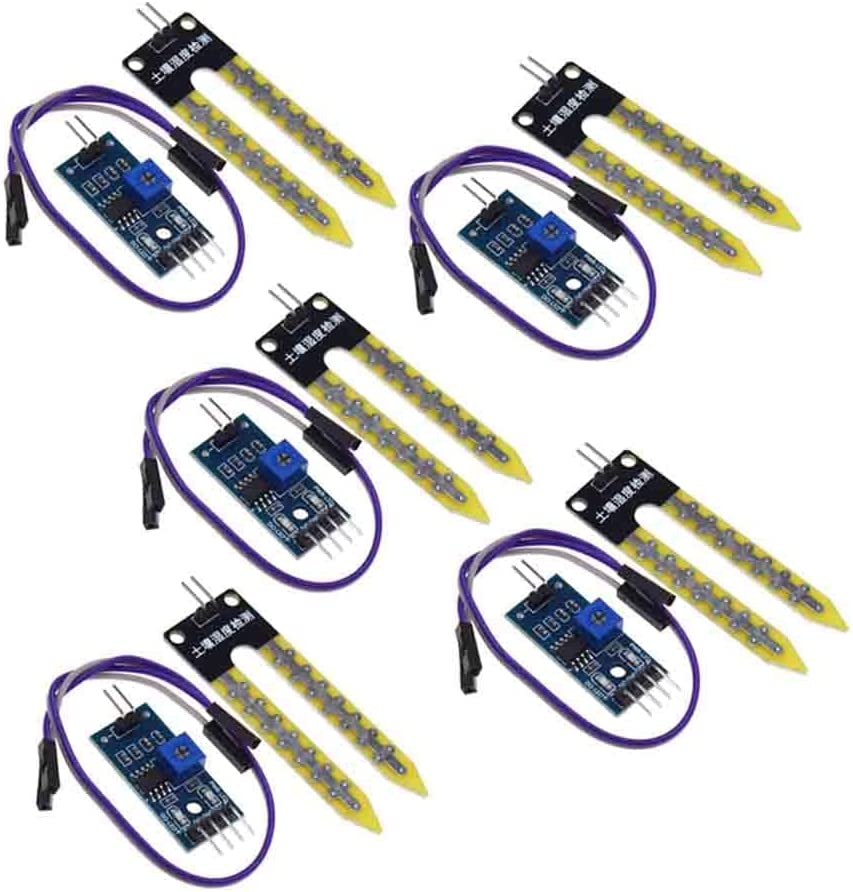 5SET Soil Moisture Sensor Hygrometer Humidity Detection Module Kit ...