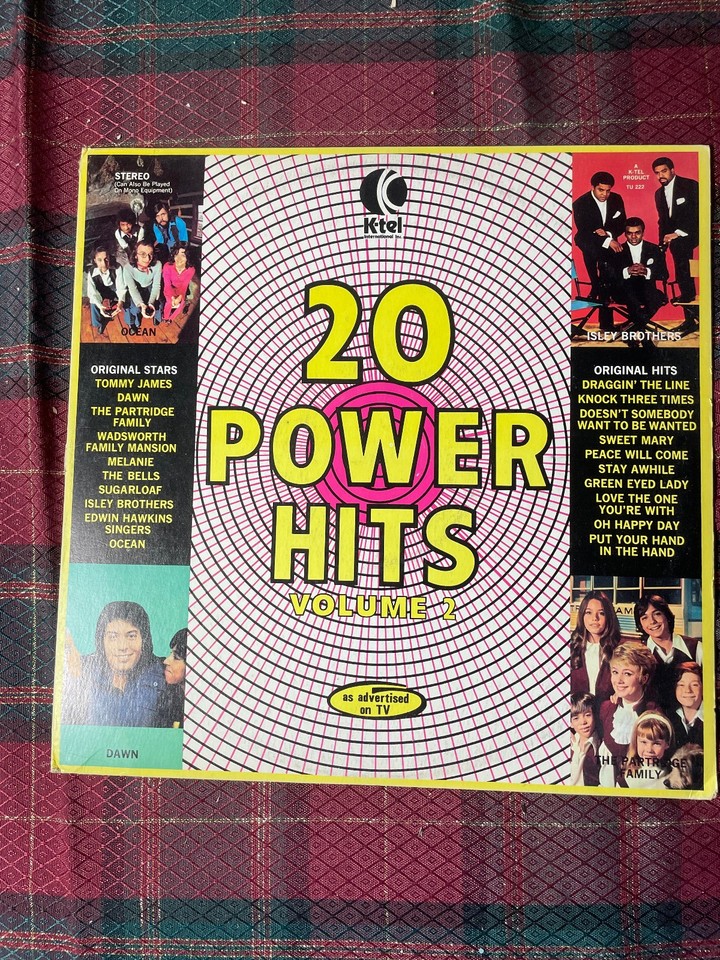 Vinyl 20 Power Hits Volume 2 K-Tel Records LP TU-222 1972 Compilation ...
