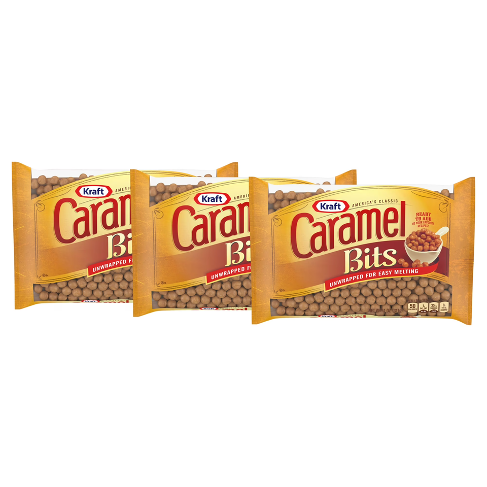 (3 Pack) America'S Classic Unwrapped Candy Caramel Bits for Easy ...