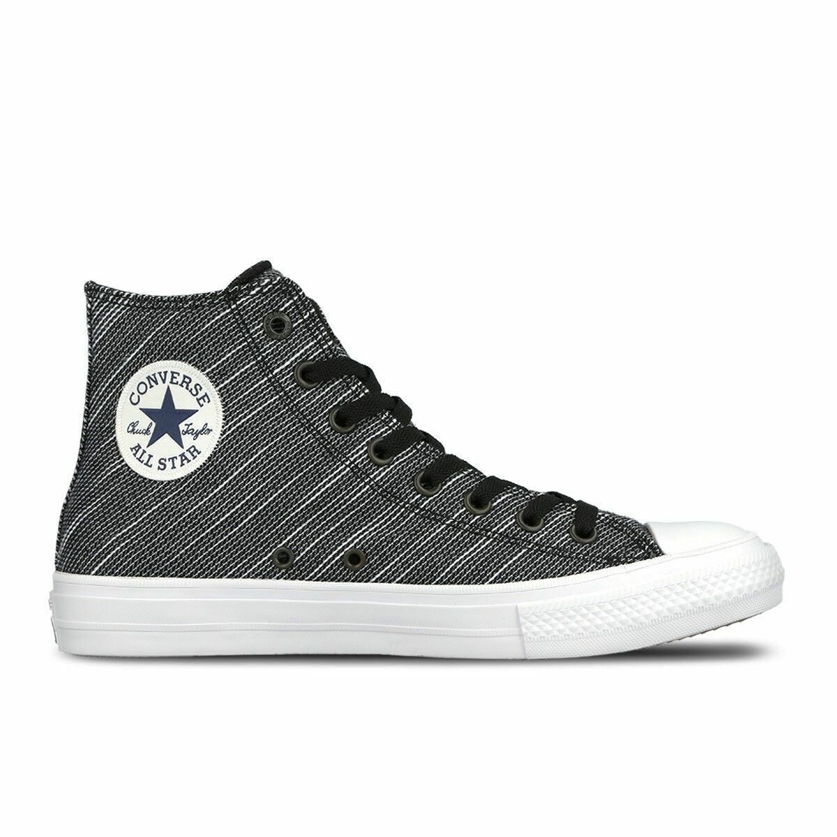 Size UK 11 - Converse Chuck Taylor All Star 2 High Black White for sale ...
