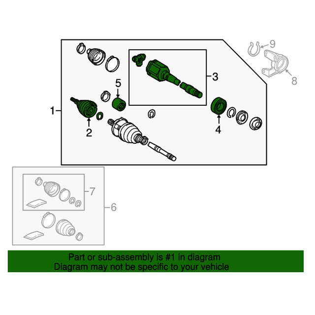 Toyota Genuine OEM 43410-42281 Shaft ASSY Front Drive 4341042281 for ...