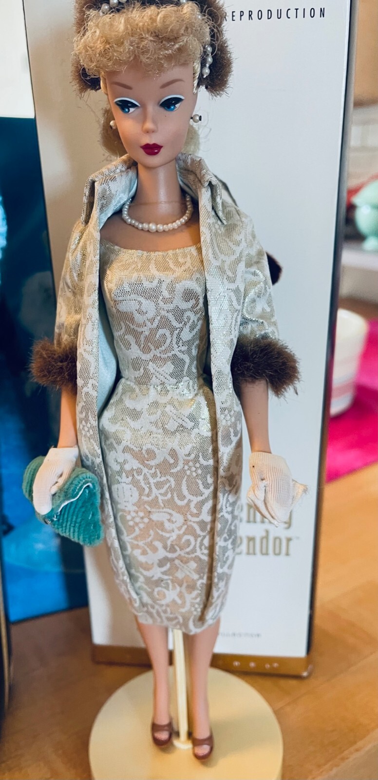 barbie evening splendor repro gold label removed from box | eBay