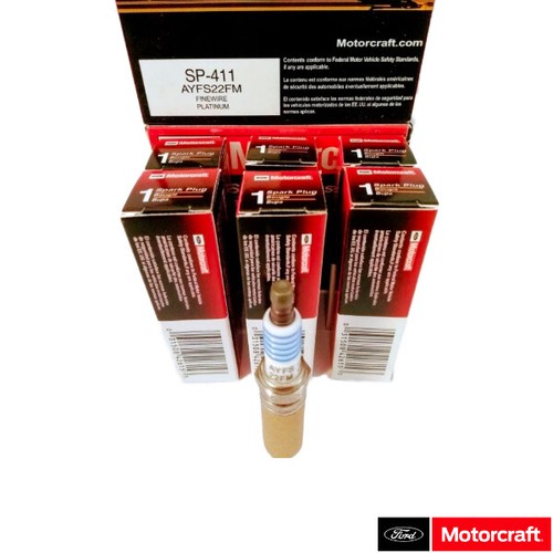 New Set of 6 Motorcraft Spark Plugs AYFS22FM/ SP-411 for Ford Lincoln ...