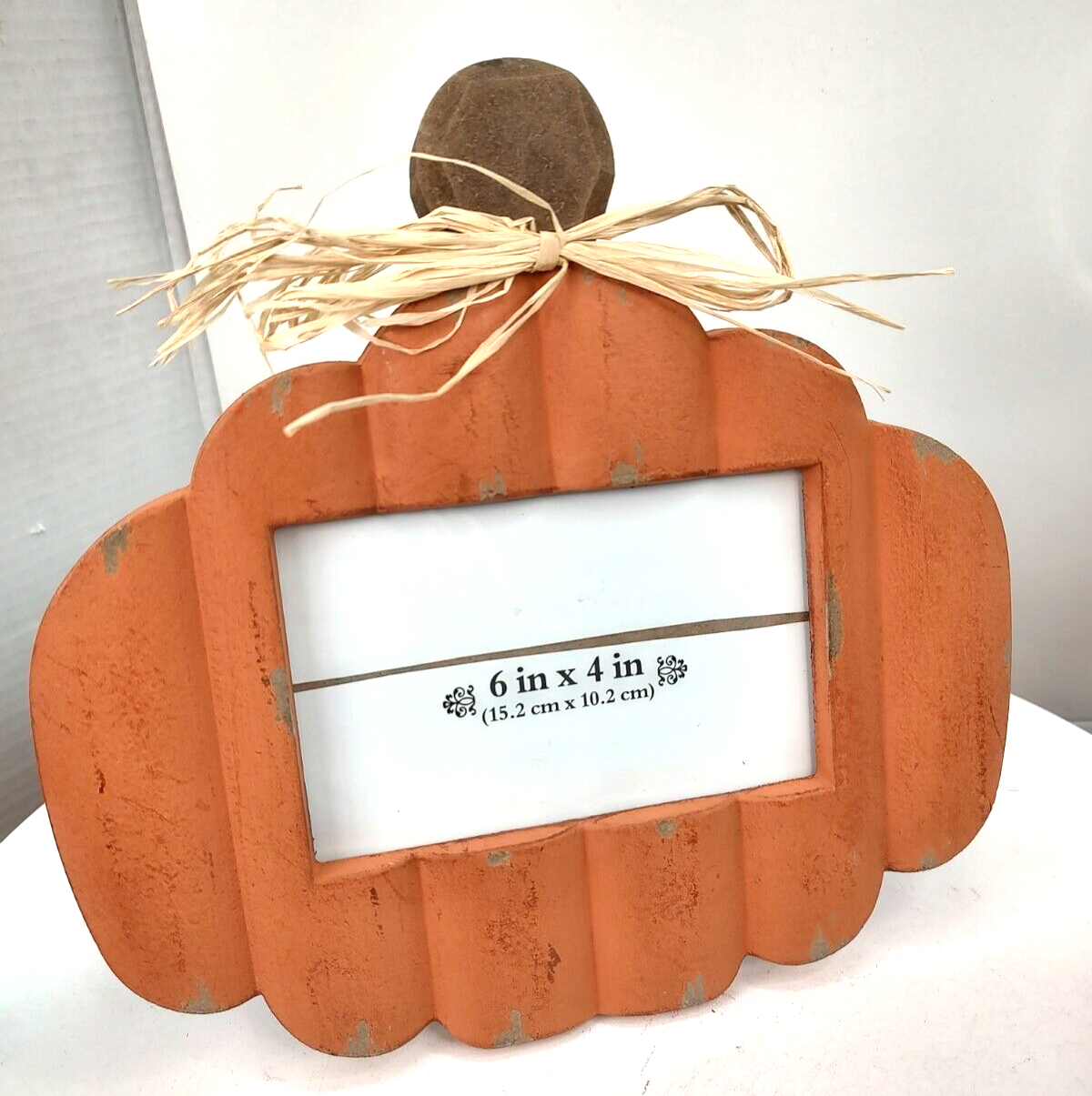 Fall/Thanksgiving 10"x 9.5" Frame/6"x4" Photo Wood Free Standing ...