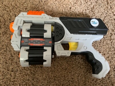 Stats Blast PowerBolt Gray 11" Toy Foam Dart Gun Blaster Xcess (No ...