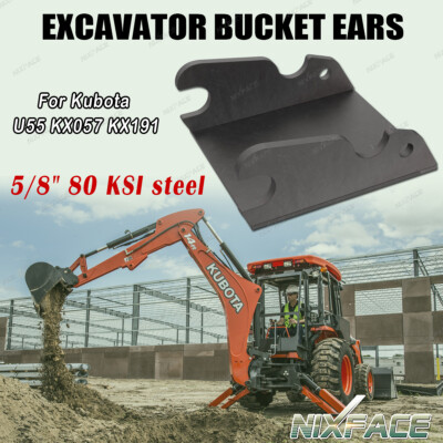 Excavator Quick Attach Bucket Ears Attachment Fit for Kubota U55 KX057 KX191 | eBay