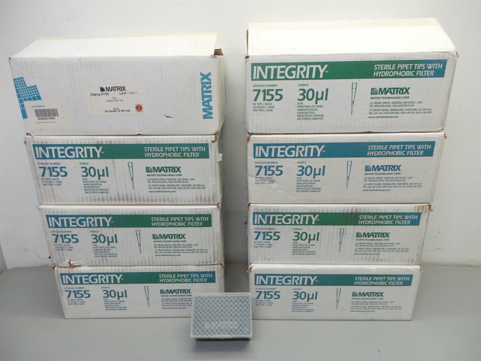 8 Boxes Matrix Integrity 7155 Sterile Pipet Tips 30 ul New In Box | eBay
