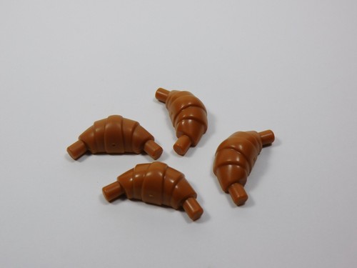 LEGO Lot of 4 Dark Orange Croissant Food Accessory Minifig M13 | eBay