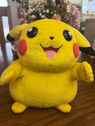 Pokemon 2005 Battle Ready Pikachu 8” Hasbro Lights Sound Plush Tested ...