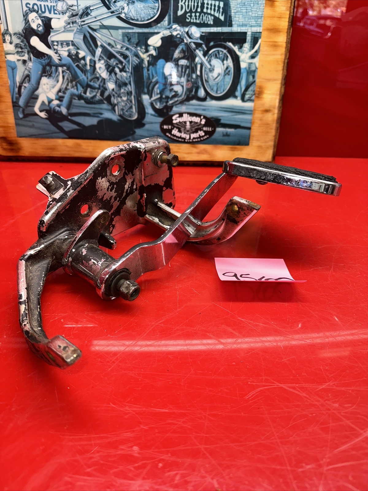 Harley Softail 84-99 Right Brake Pedal Floorboard Mount Bracket ...