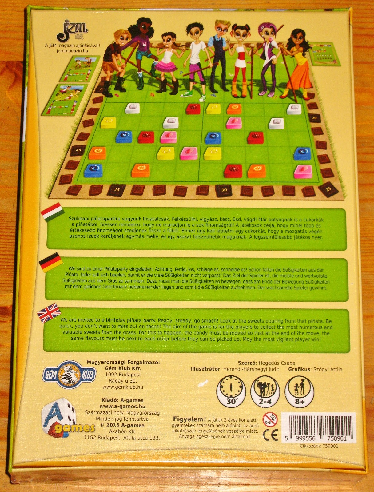 PINATA PARTY Board Game by A-Games 2015 NEW/SEALED/SHIPS FREE/SHIPS INT ...