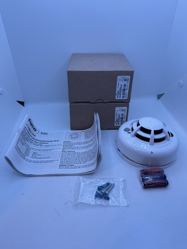 3x TYCO/DSC - PG9936 - Wireless Battery Operated Smoke/Heat Detector | eBay