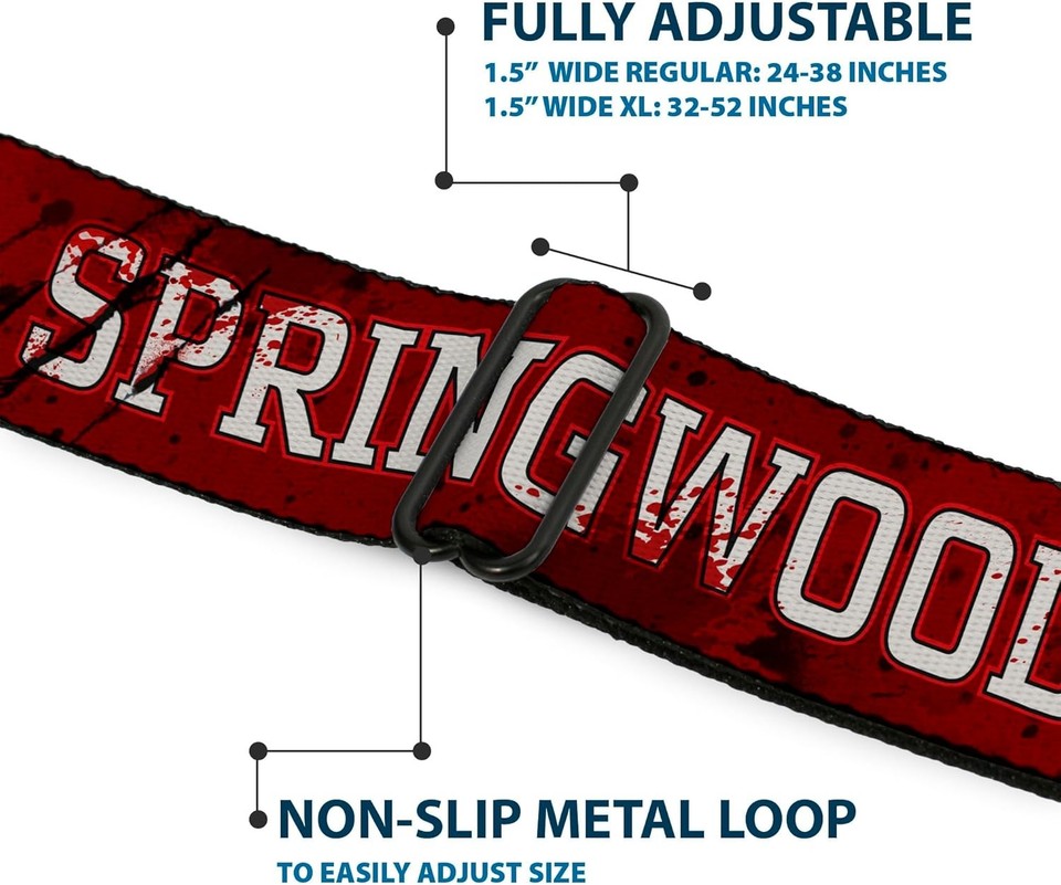 Freddy`S Blade Hand Full Color Black/Blood Splatter Seatbelt Belt ...