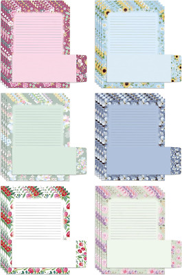 Better Office Products Floral Paper Stationery Set, 100 Piece Set (50 ...