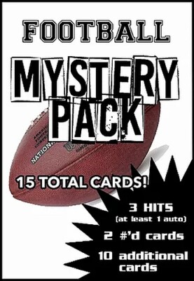 CLASSIC Football MYSTERY Pack - 3 GUARANTEED HITS! 15 total cards | eBay