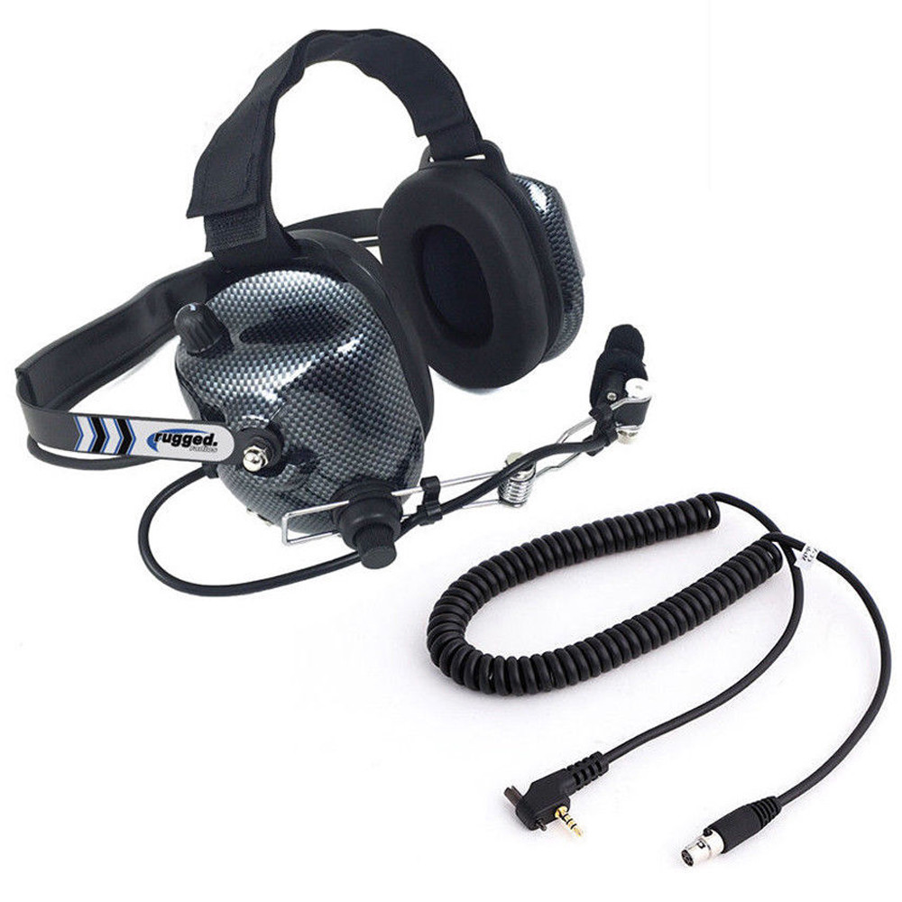 H41 Behind the Head Headset W/ Vertex Radio Adapter Communications ...