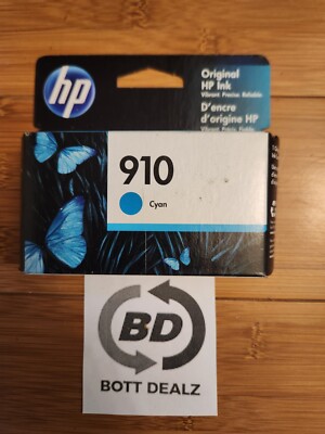 HP 3YL58AN 910 CYAN ORIGINAL INK CARTRIDGE NEW SEALED HP BOX | eBay