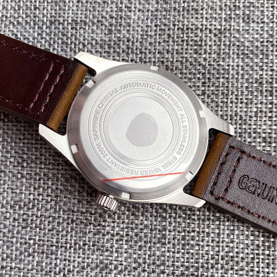 Beige Dial 39mm NH35 Automatic 20ATM Diving Men Watch Pilot Sapphire ...