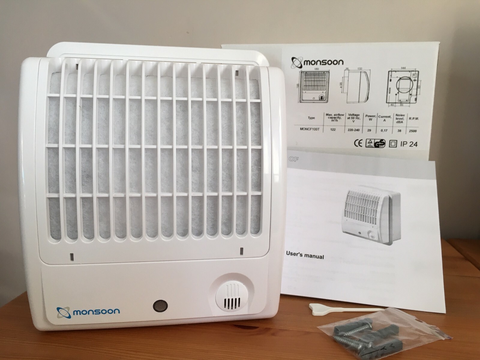 BRAND NEW Monsoon Extractor Fan CF100T (122m3/h) IP24 *FREE P&P * | eBay