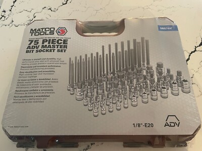 New/Sealed Matco 75 Pc ADV Master Bit/Torx Socket Set & Storage Case | eBay