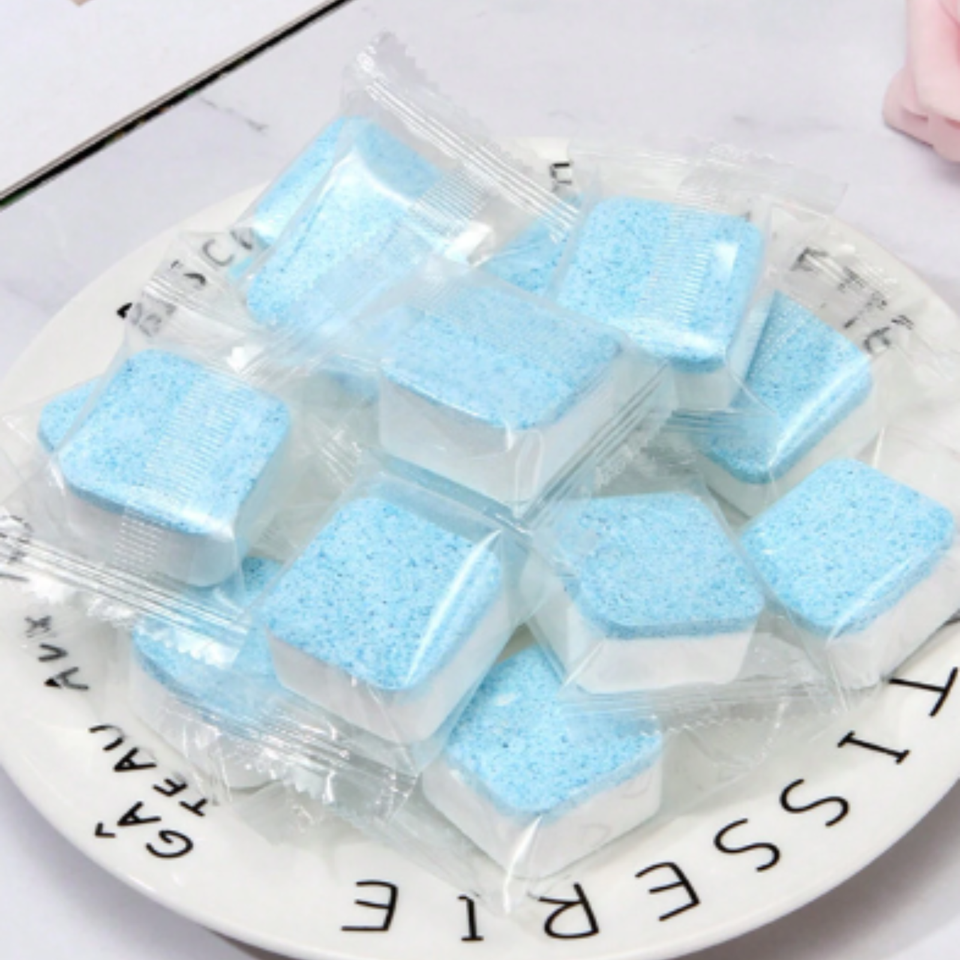 Finally Fresh Washing Machine Cleaner White Count Powder Tablets 10/20 ...