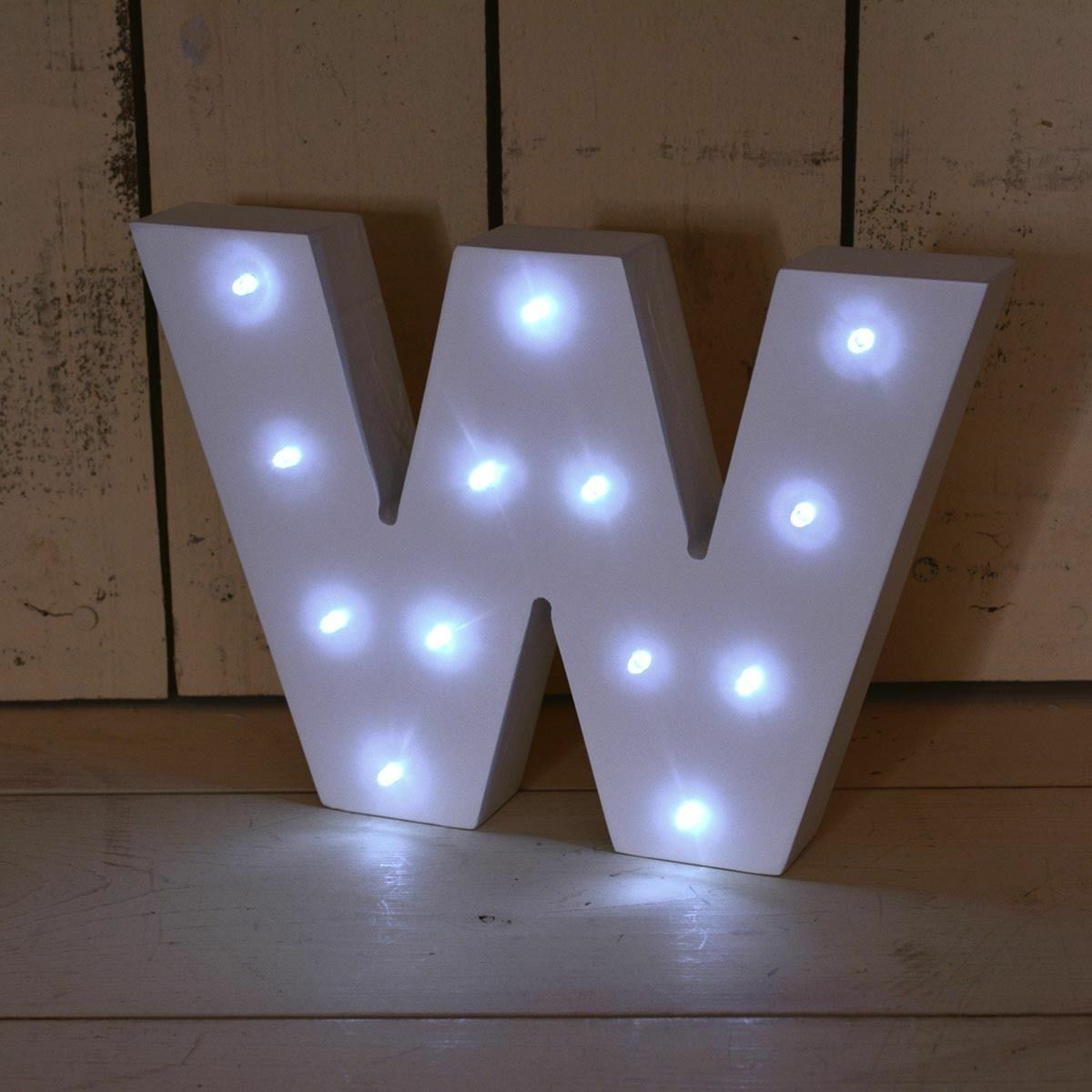 A-Z LED Wooden Stand Up Letters for Parties, Weddings, Decorations ...
